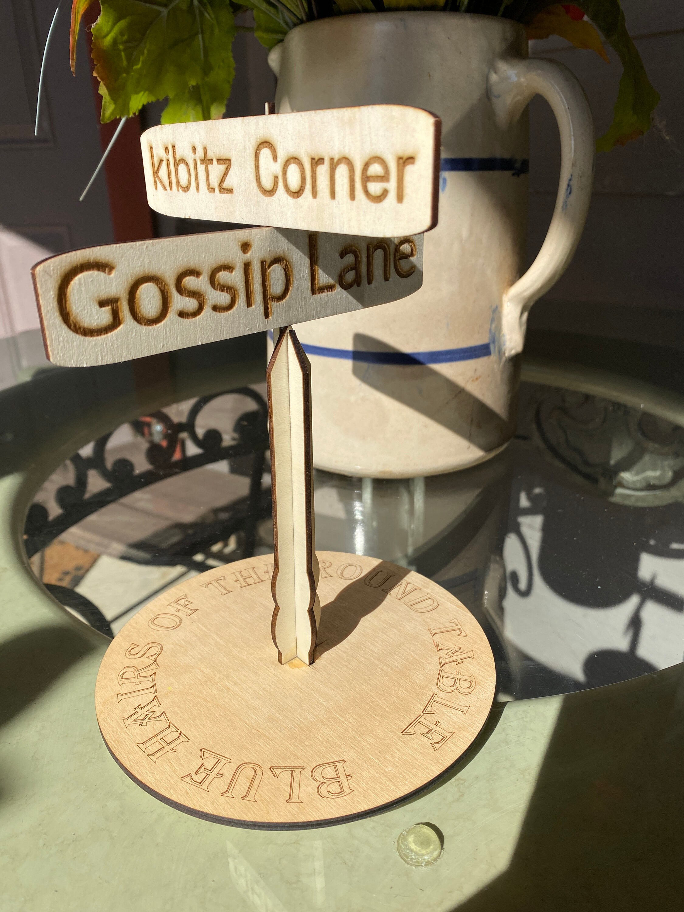 Funny Kibitz and Gossip Sign - Etsy