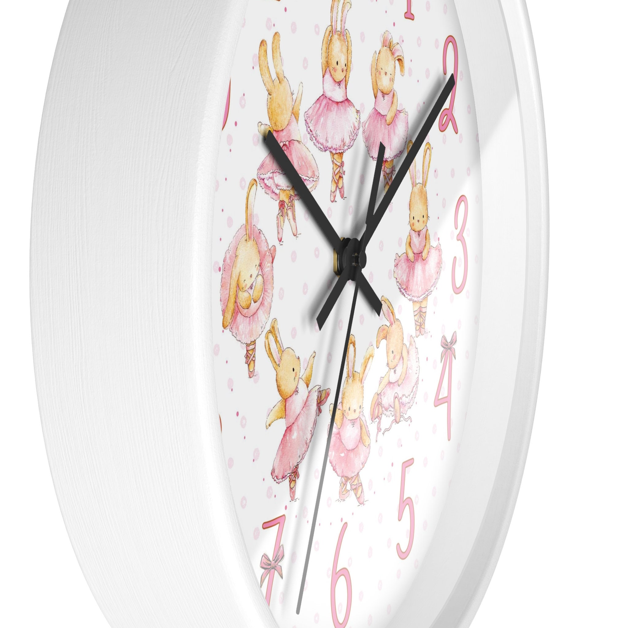 Ballerina Bunnies Clock, Ballerina Clock, Baby Shower Gift - Etsy