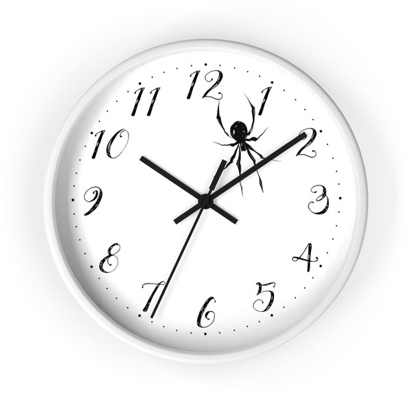 Spider Clock Svg - Etsy