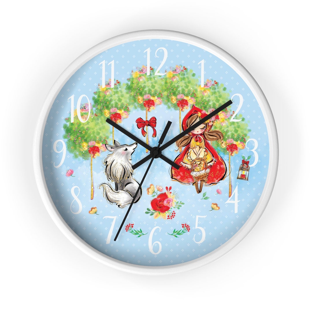 Red Riding Hood Clock Wall Clock Decorative Wall Clock - Etsy