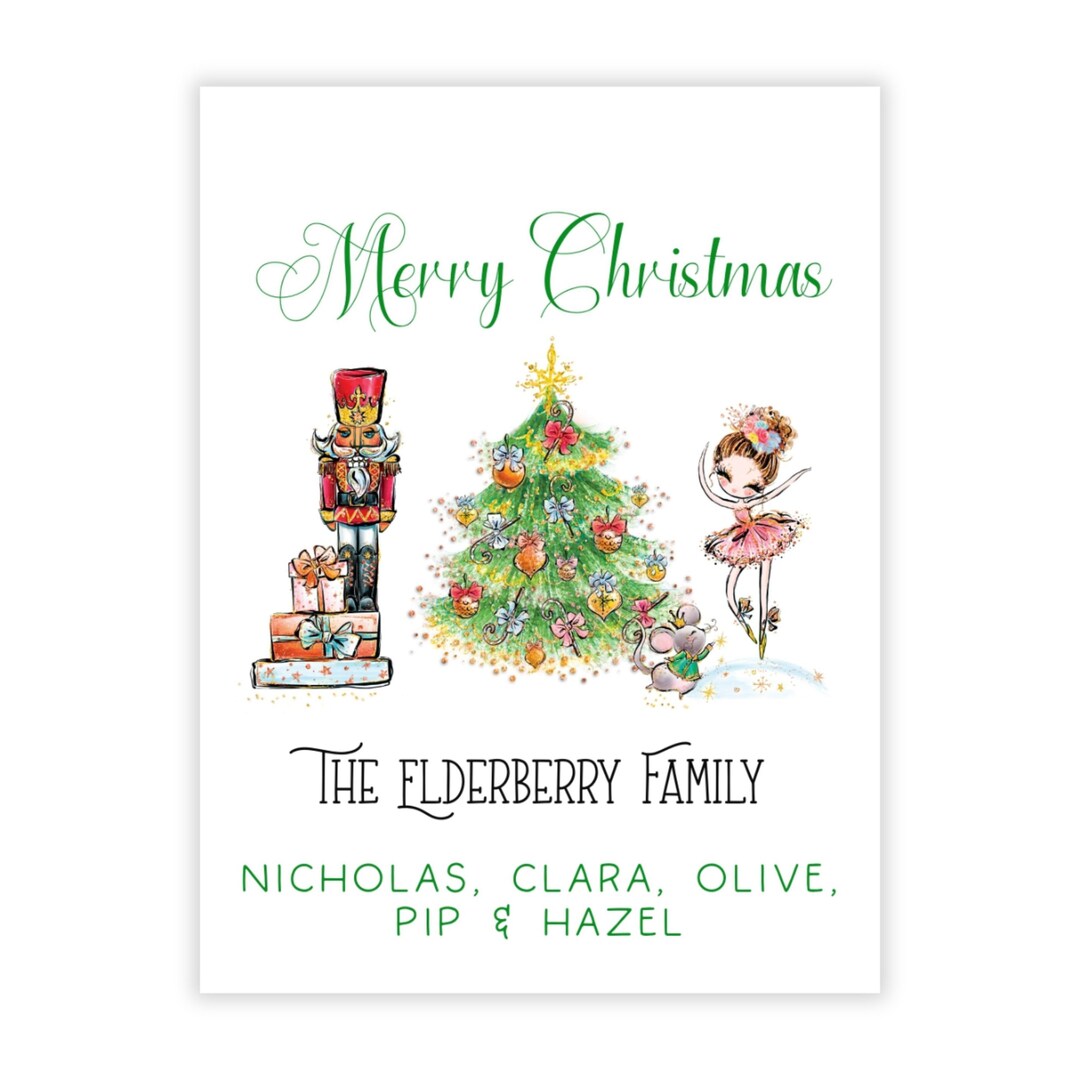 Nutcracker Gift Tags, Printable Christmas Gift Tags, Holiday Gift Tags ...