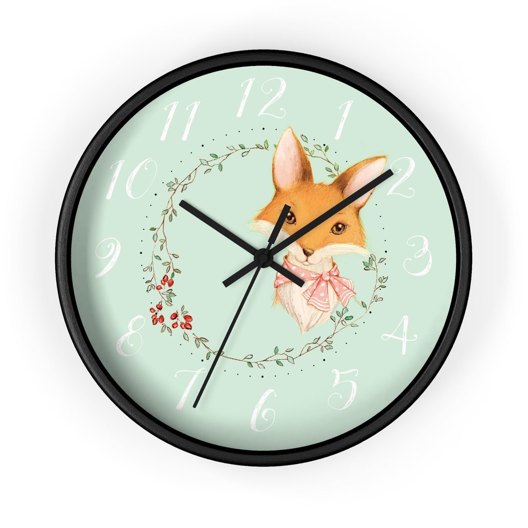 Fox Clock - Etsy