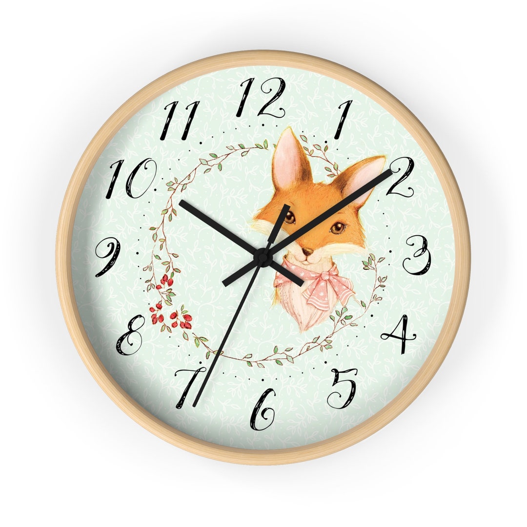Fox Clock - Etsy