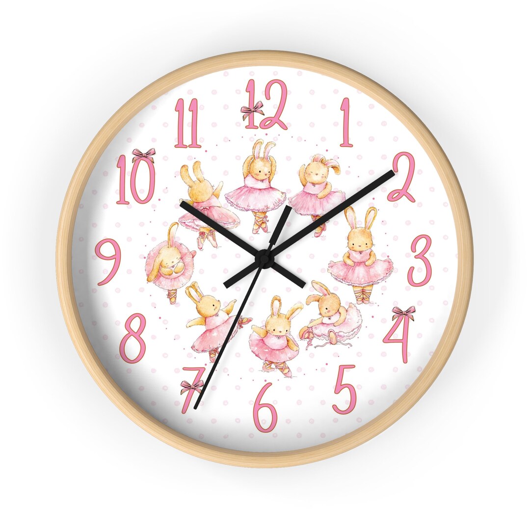 Ballerina Bunnies Clock, Ballerina Clock, Baby Shower Gift - Etsy