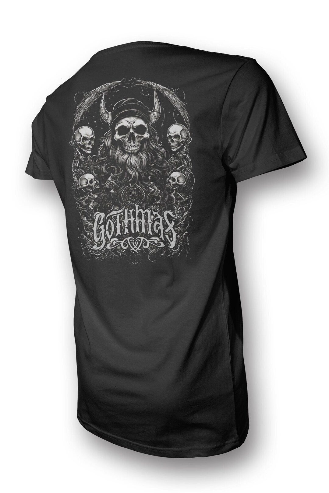 Gothmas T-shirt Goth Santa and Skulls Goth Christmas T-shirt - Etsy