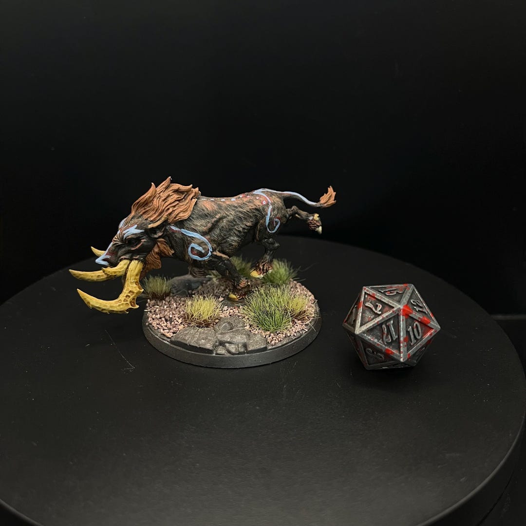TTRPG Dire Boar | 50mm Scale - Etsy