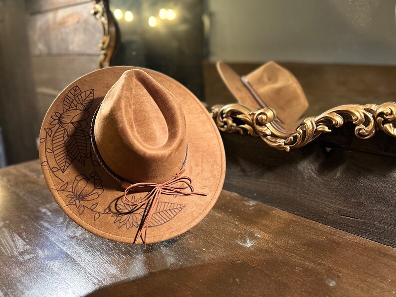 Brown Sunflower Cowgirl Rancher Hat **lainey Wilson Hat**cowboy Hat ...