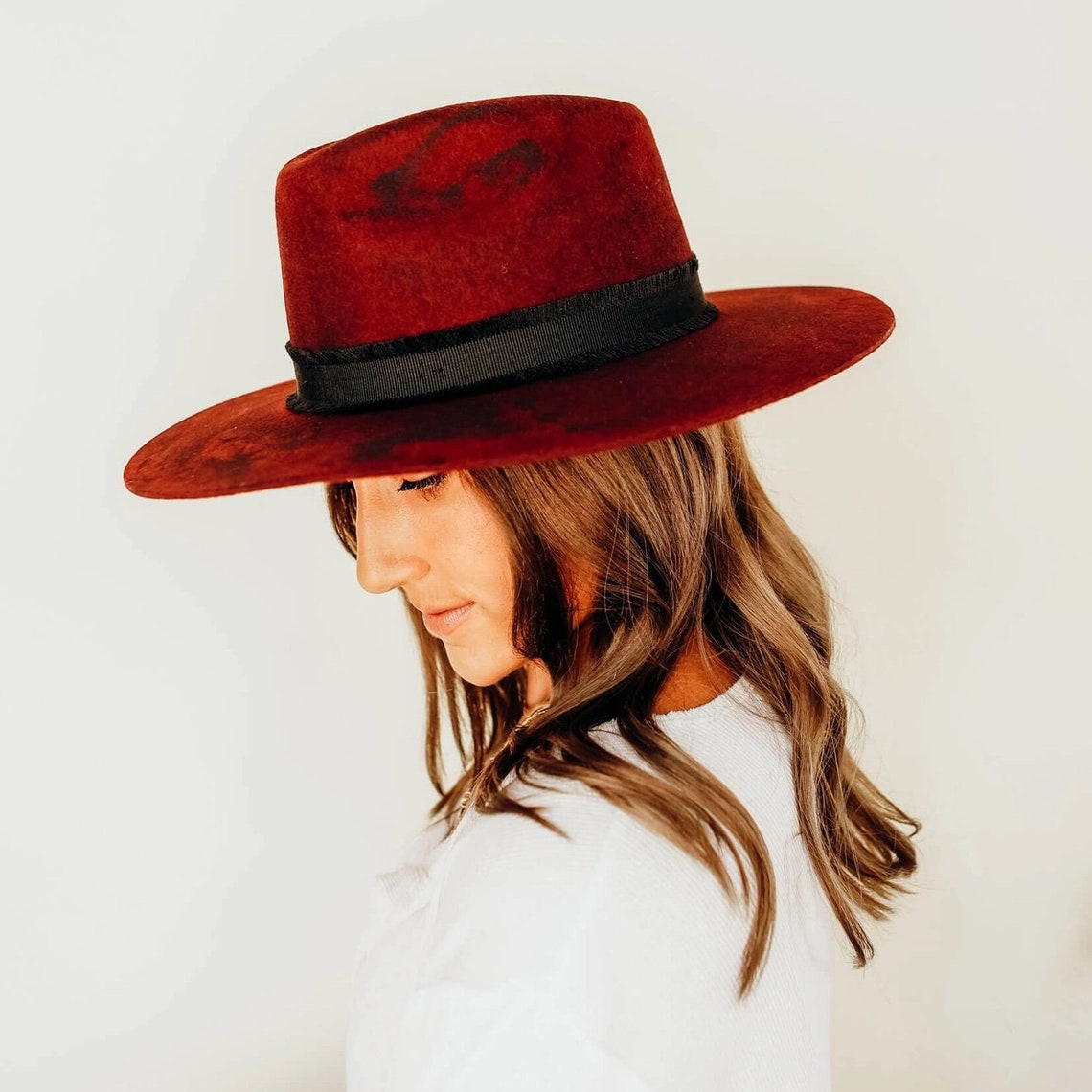 Celeste Wide Brim Felt Fedora Hat **lainey Wilson Hat**cowboy Hat**designer**women**western ...