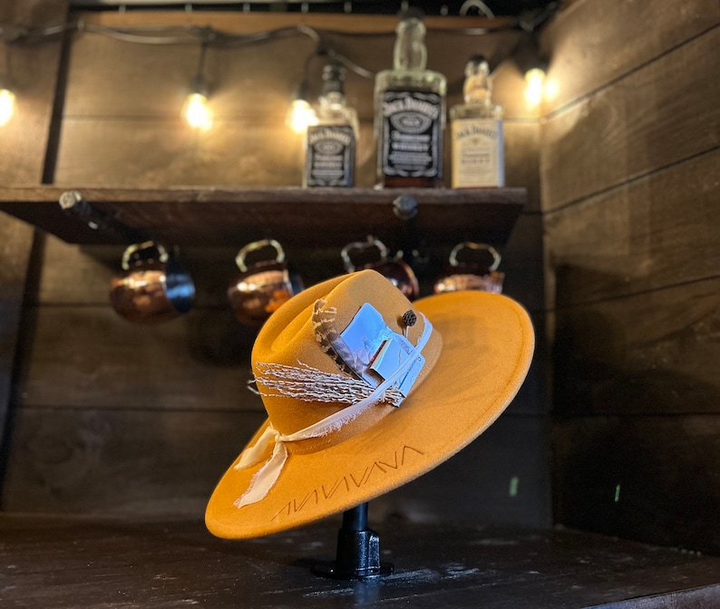 Yellow Cowboy Rancher Hat**cowgirl**designer**women****rustic ...