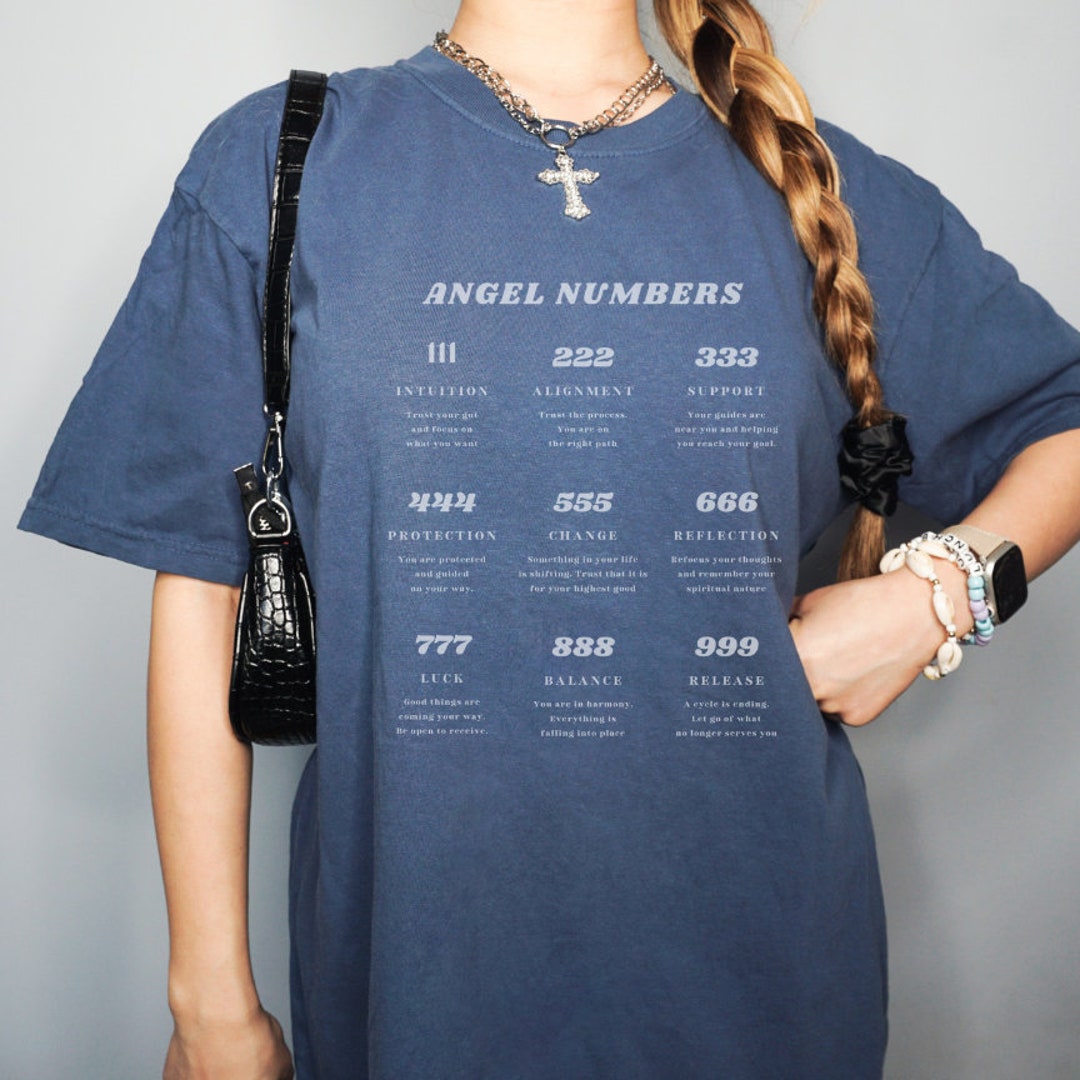 Angel Number Shirt Navy Womens Shirt Esoteric Shirt Spiritual Clothes ...