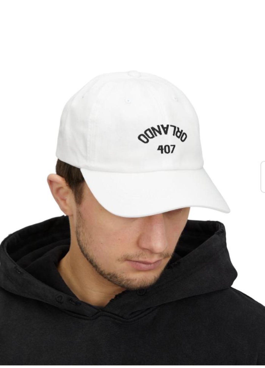 Baseball Cap, Upside Down Orlando 407 Hat, Classic Dad Hat for Men and ...