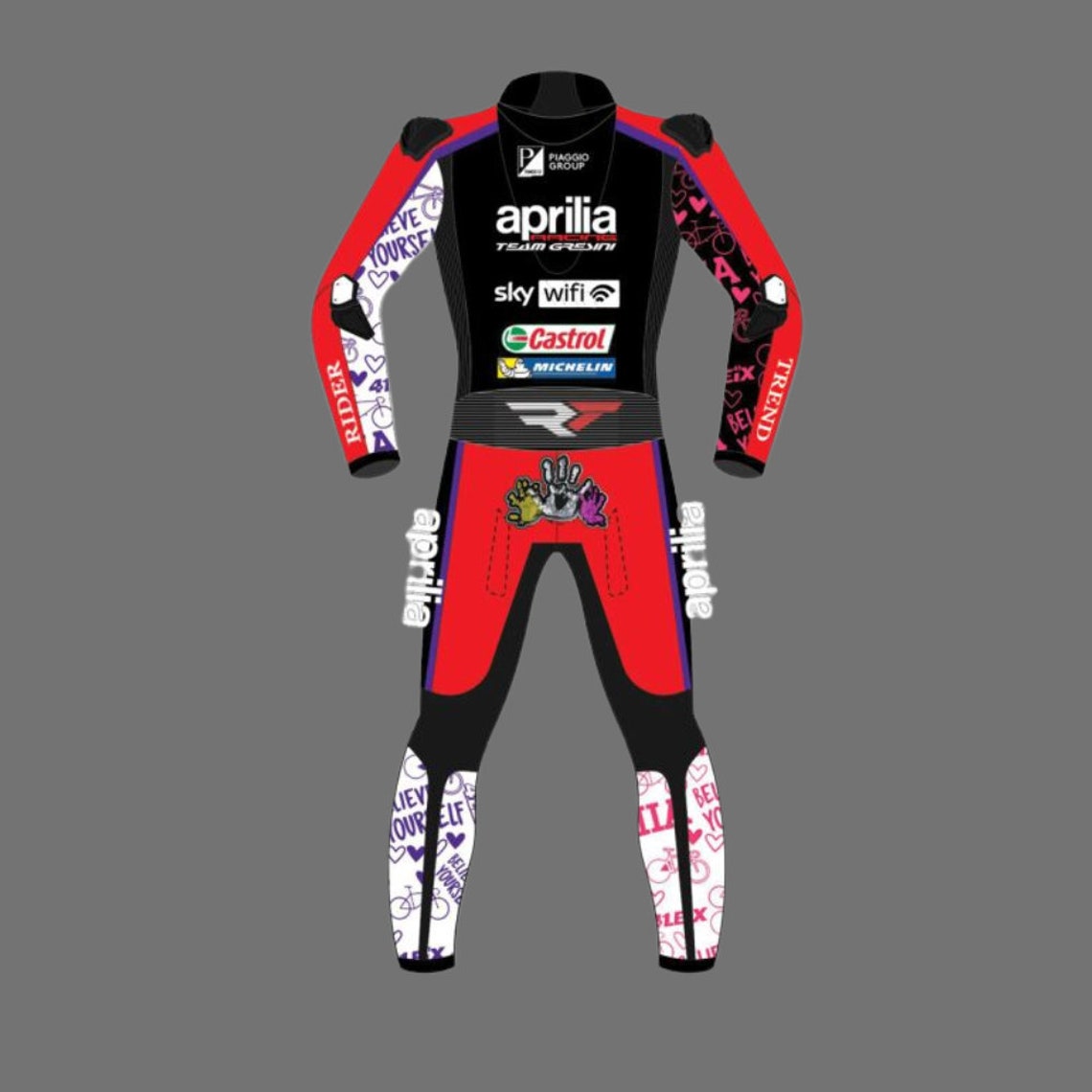 Aprilia Racing Leather Motorcycle Suit - Aleix Espargaro Motogp 2022 ...