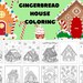 100 Printable Gingerbread House Coloring Pages | Instant Download| Kids ...