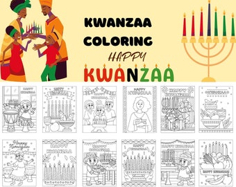 kwanzaa candle holder coloring page