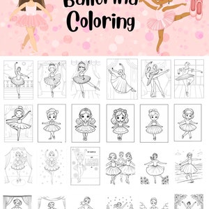 100 Printable Ballerina Coloring Pages | Instant Download | Kids Ballet ...