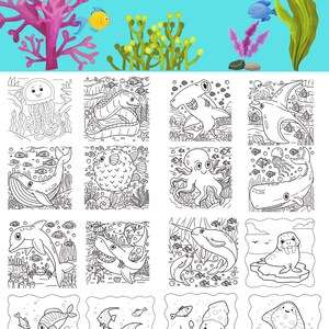 100 Printable Under the Sea Coloring Pages | Instant Download | Kids ...