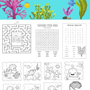 100 Printable Under the Sea Coloring Pages | Instant Download | Kids ...