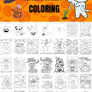 200 Printable Halloween Coloring Pages | Instant Download| Kids ...