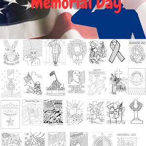 100 Printable Memorial Day Coloring Pages | Instant Download | Kids ...