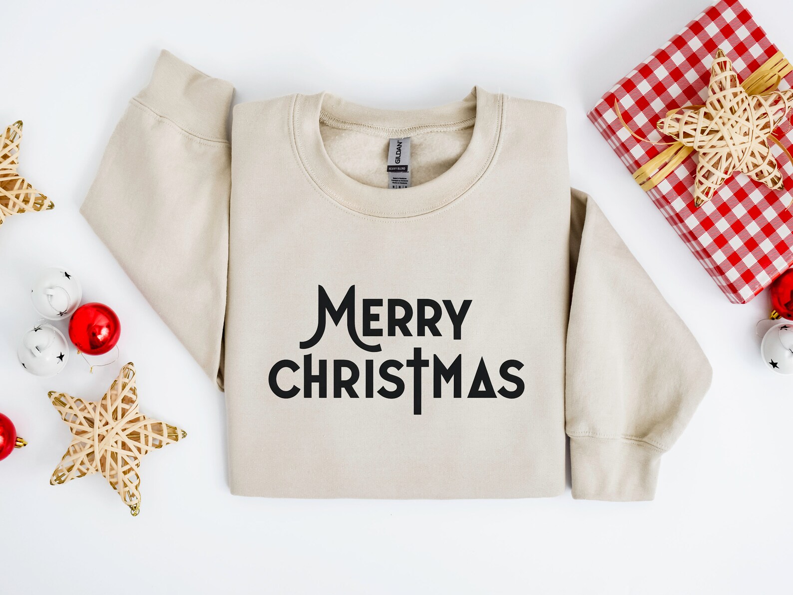 Christmas Sweatshirt Merry Christmas Gift Festive Apparel - Etsy