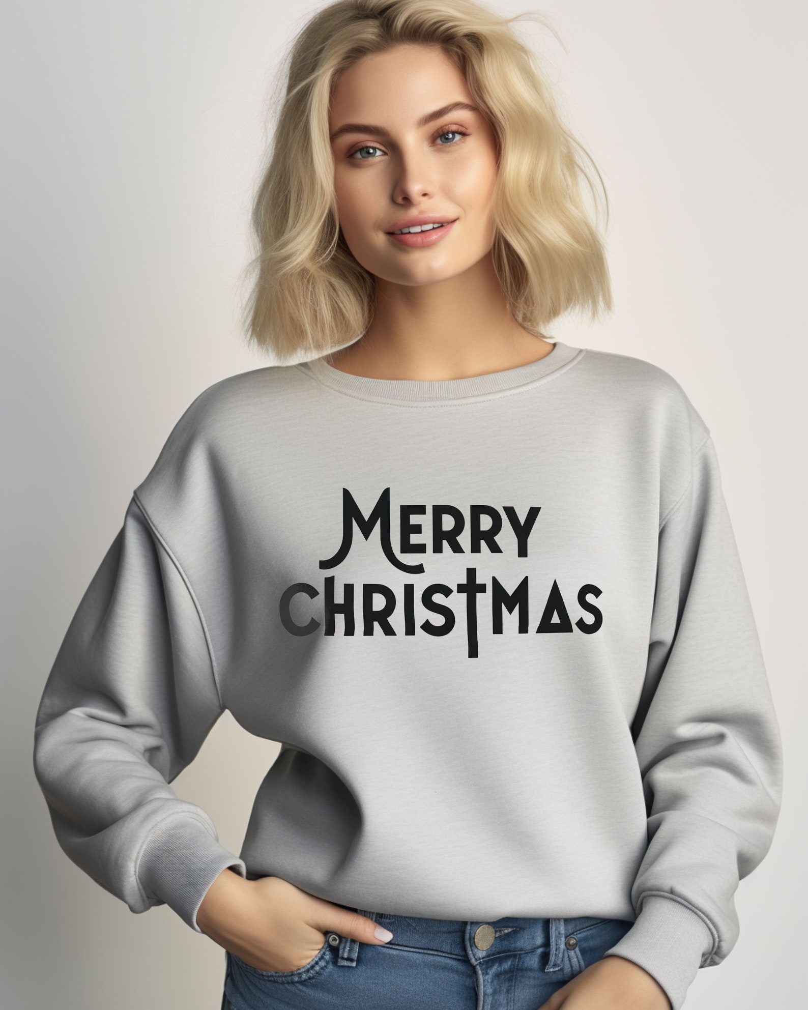 Christmas Sweatshirt Merry Christmas Gift Festive Apparel - Etsy