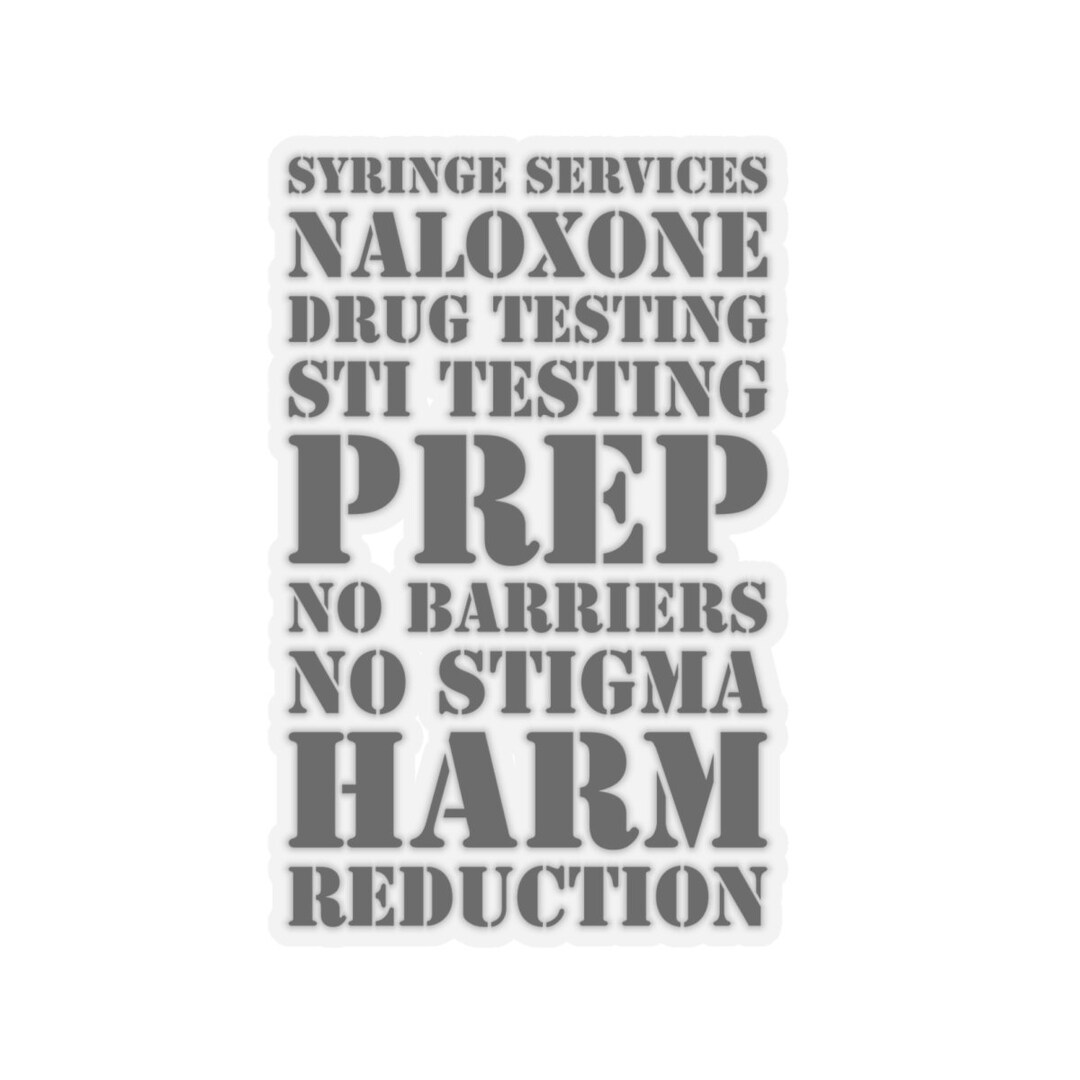 Harm Reduction Principles BLACK Sticker - Etsy