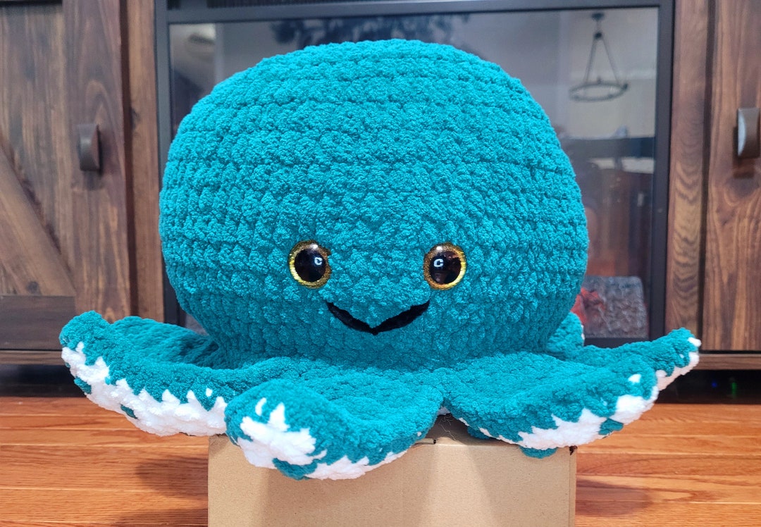 Handmade Crochet Largo Turquoise Octo Stuffie - Etsy