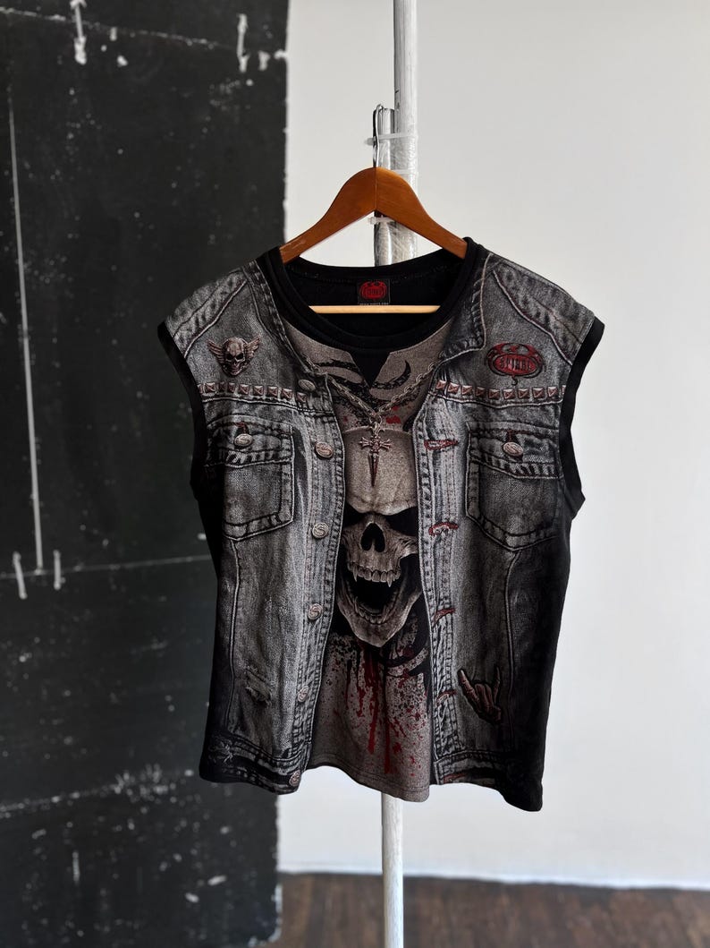 Spiral Goth Wrap Mens Gothic Steampunk Metal Tank Top Rock Size - M/L ...