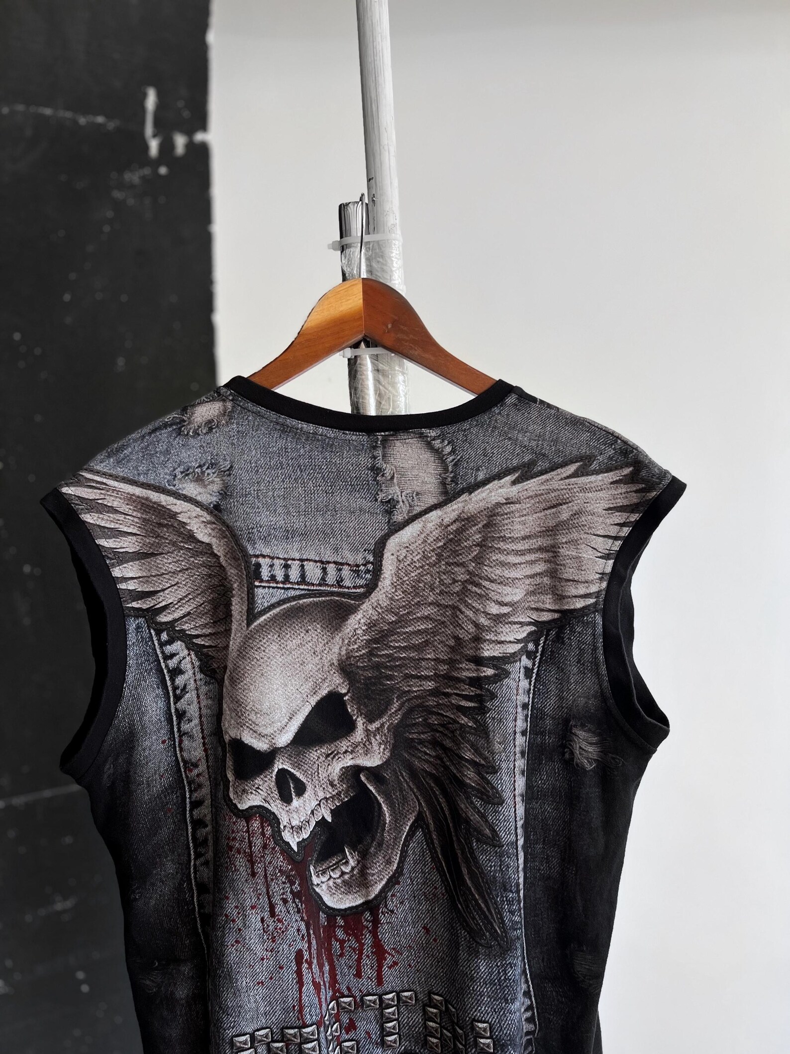 Spiral Goth Wrap Mens Gothic Steampunk Metal Tank Top Rock Size - M/L ...