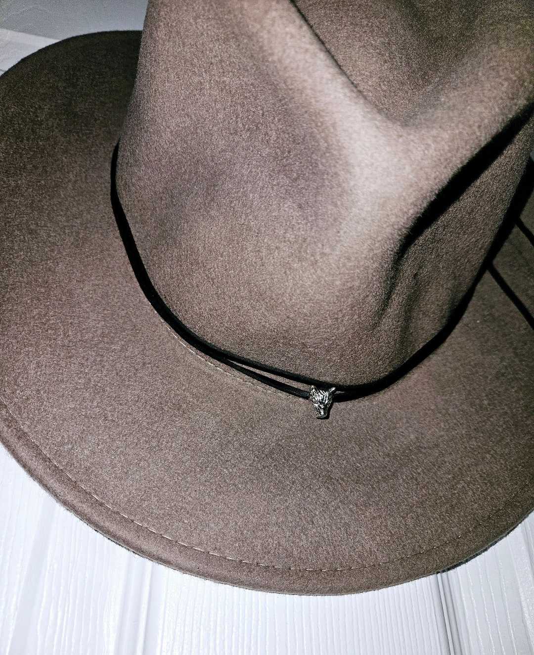 Silver Wolves Hat Felt Outback Hat please Read Description - Etsy