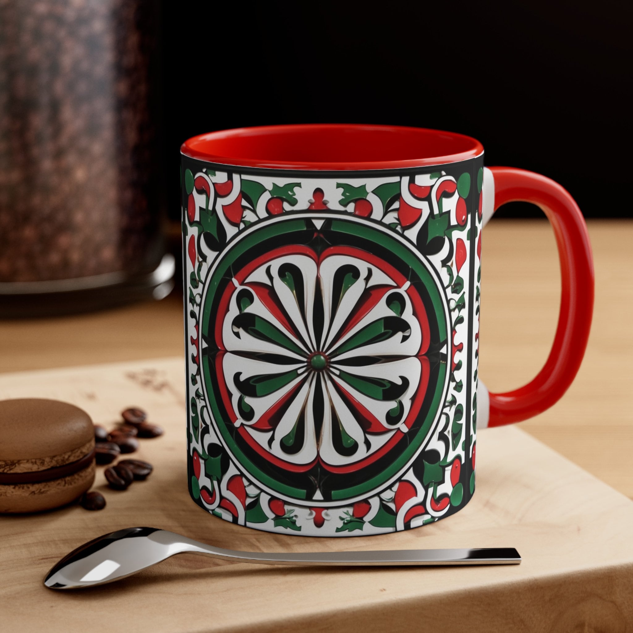 Palestine Flag Colors Islamic Mosaic Print Mug Ceramic With - Etsy