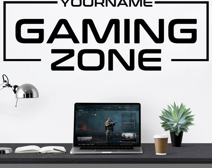 Game Zone Wall Decal,game Wall Art,best Gamer Wall Sticker,vinyl Letter ...