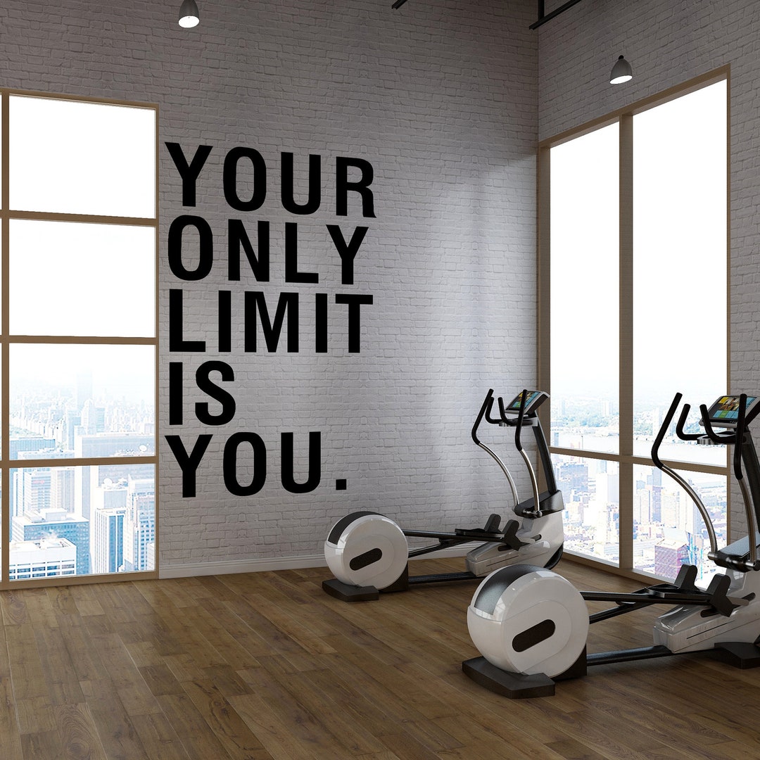 Your Only Limit is You Gym Wall Decor, Locker Room Decor, Gym Quote - Etsy