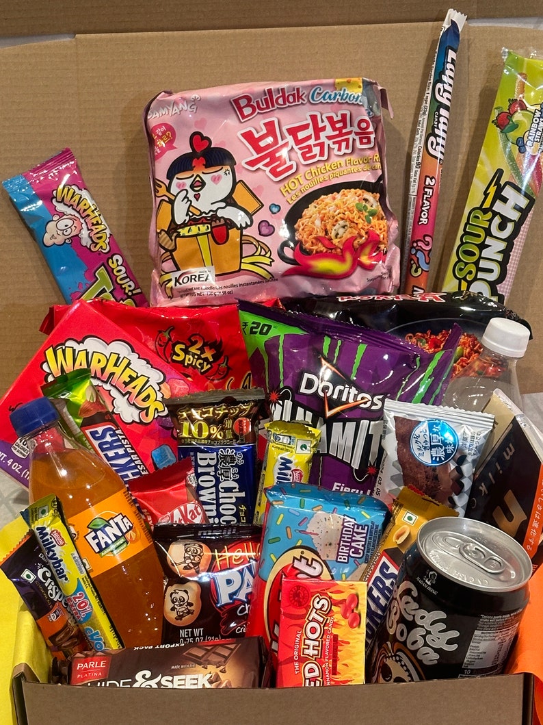 Asian Food Hamper International Foods Box Buldak Ramen Bubble Tea ...