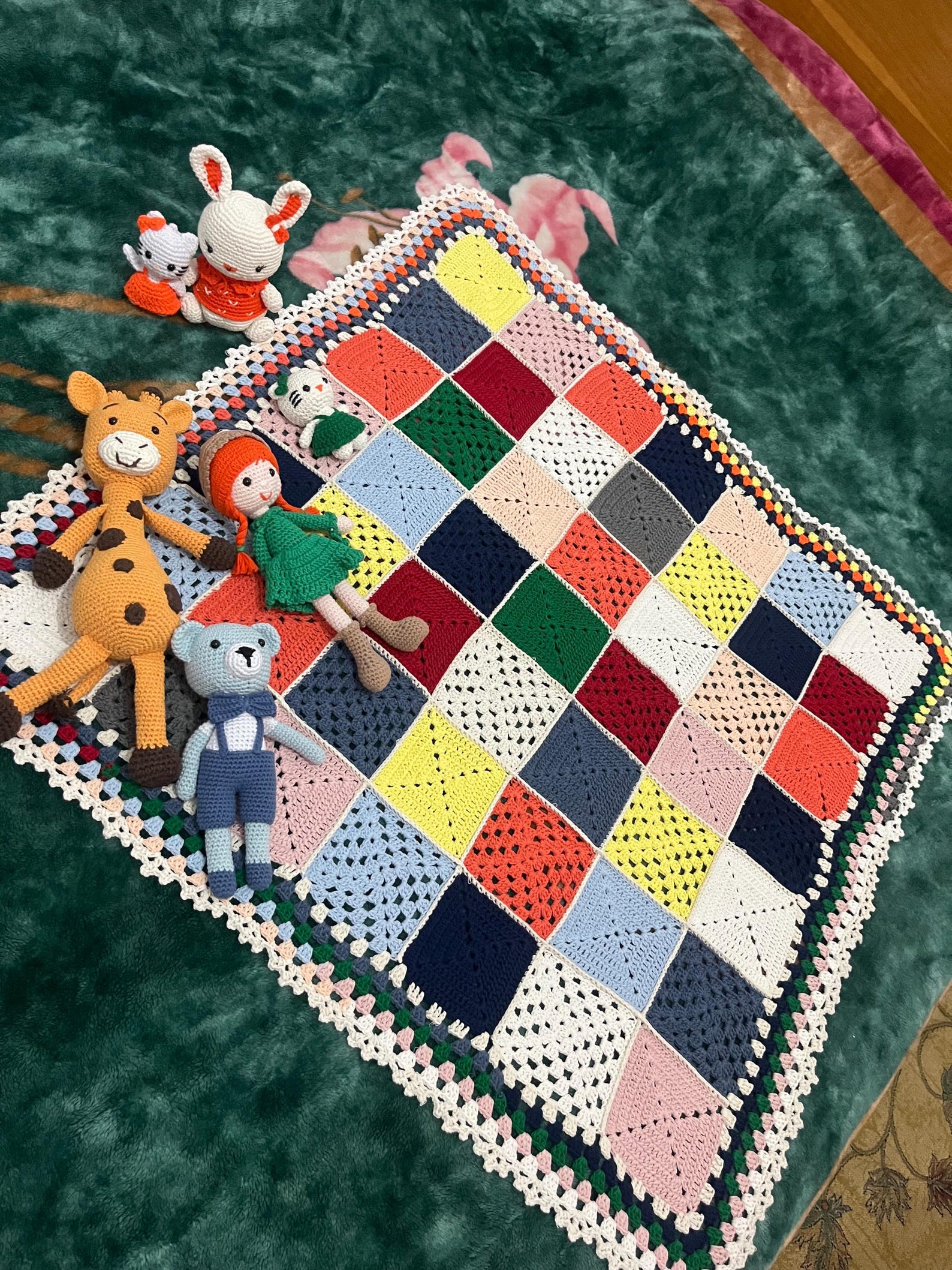 Granny Gingham Baby Blanket; Crochet Pattern;bab Gift,picasso Blanket ...