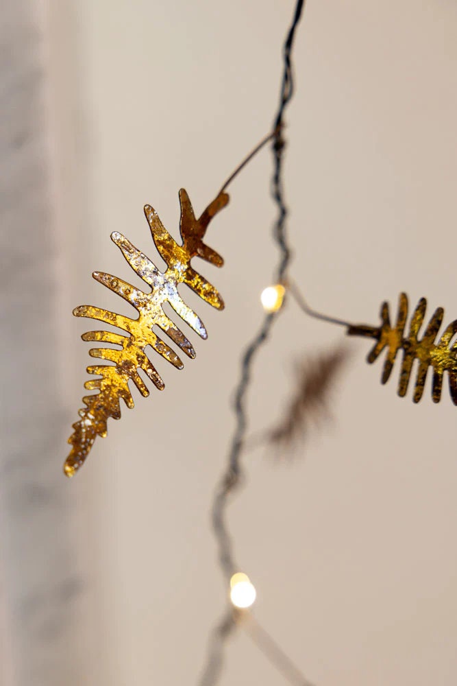 Gold Fern Fairy Lights - Etsy