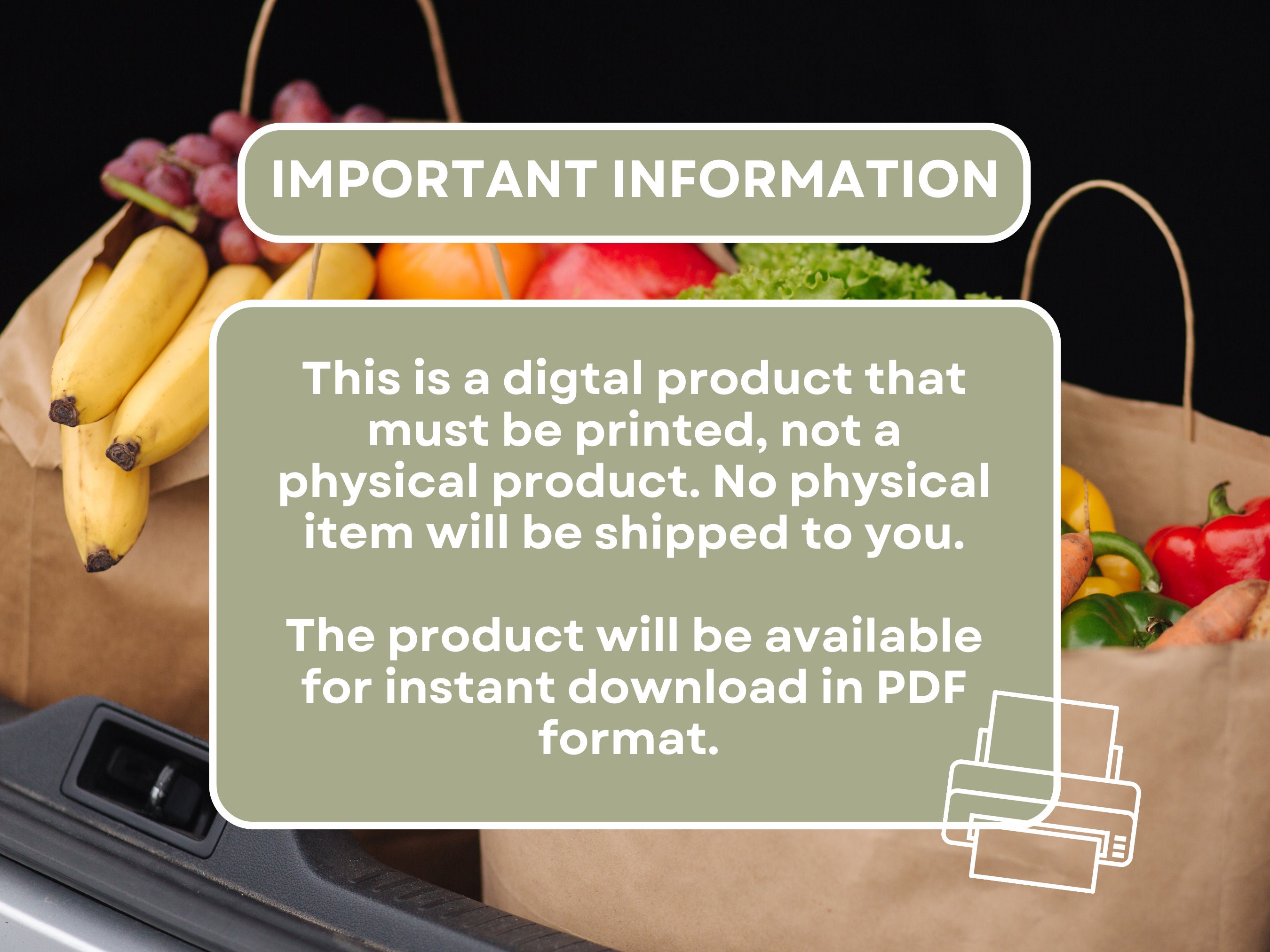 Grocery List Template, Grocery Lists, Editable Grocery List, Grocery ...