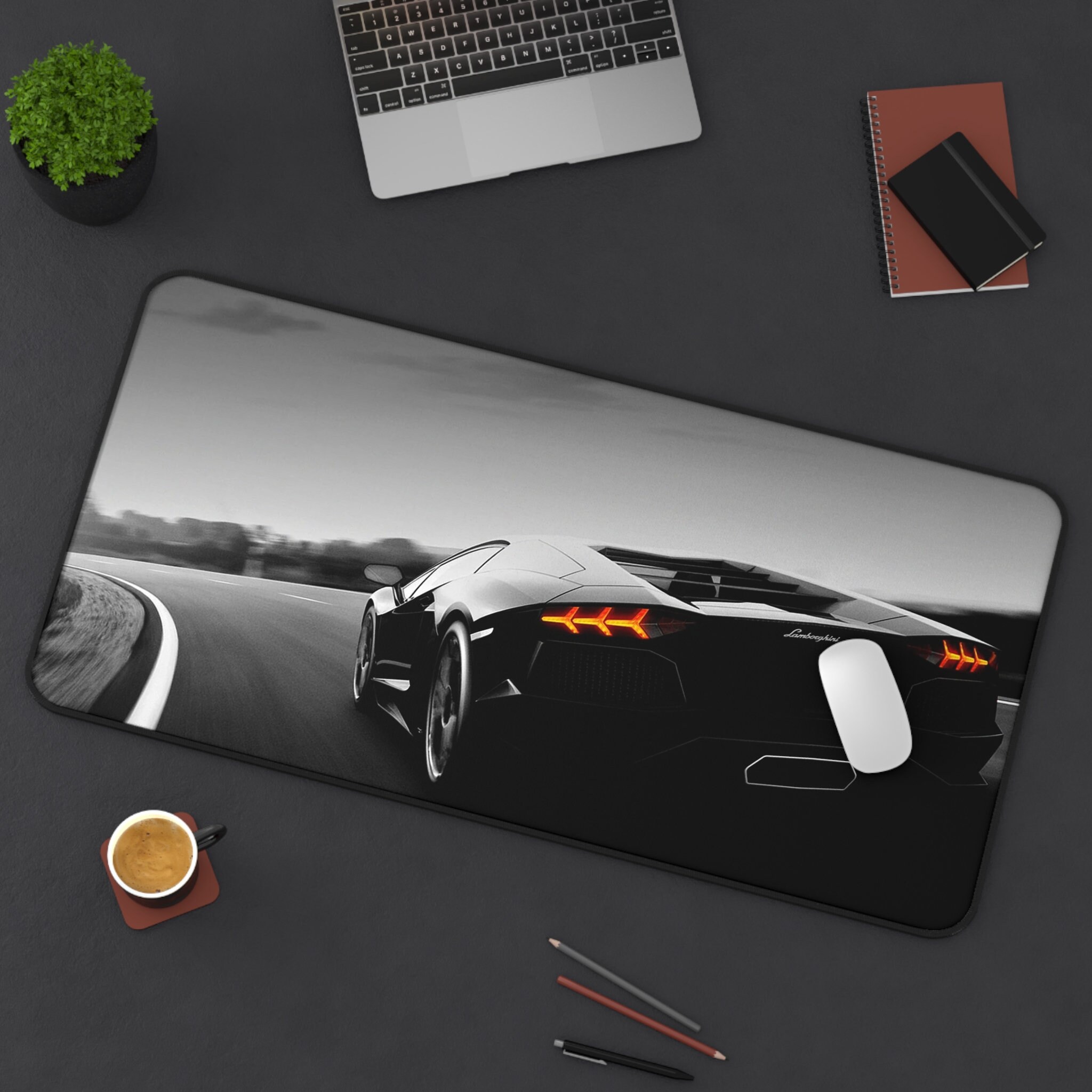 Dynamic Mouse Pad With Sports Car Logo Work in Style, Aesthetic Mouse ...