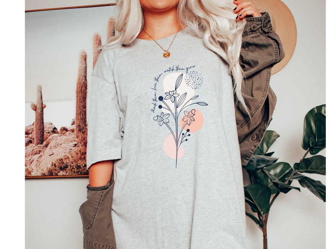 Floral Inspirational Quote Shirt: Mental Health Graphic Tee - Etsy