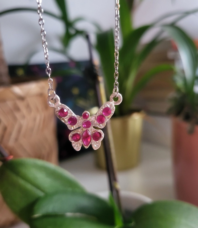 Vintage Revival: Reupcycled Y2k Pink Butterfly Necklace || Vintage ...