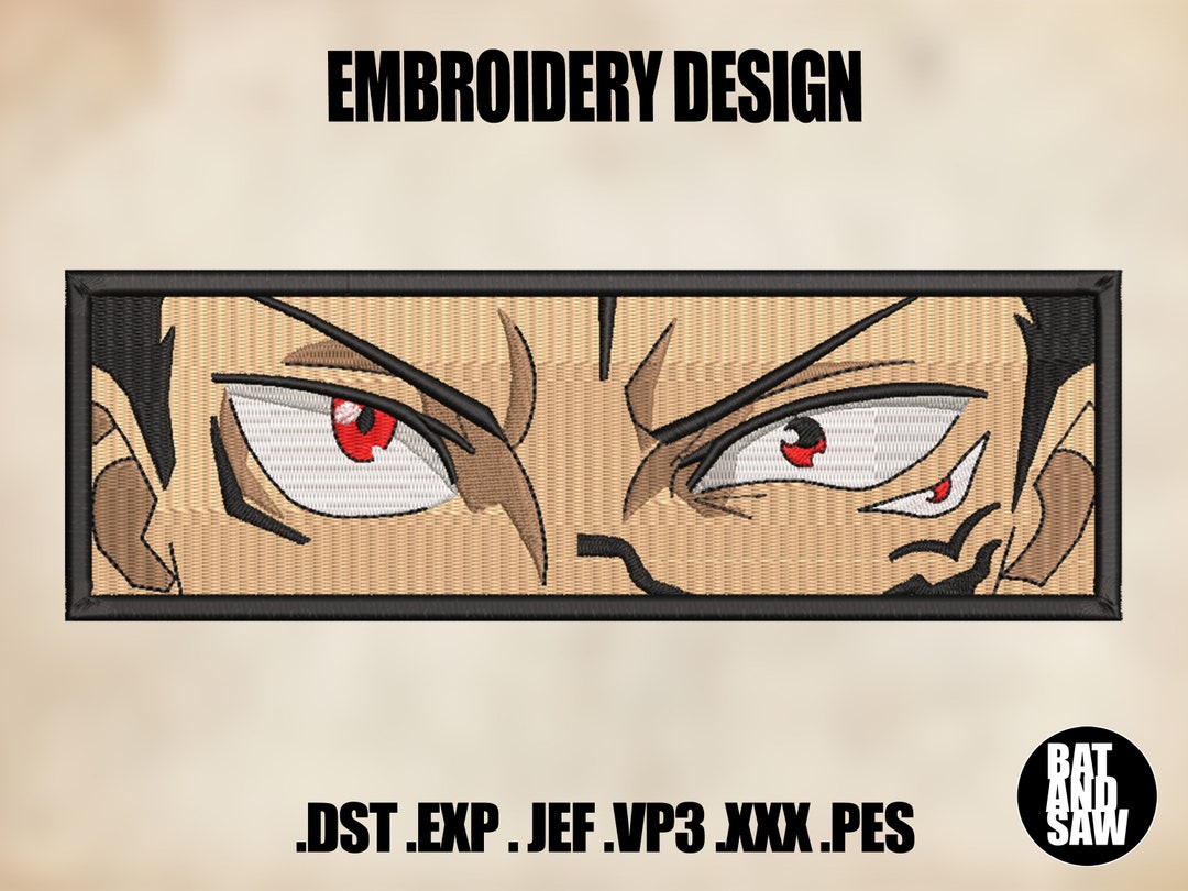 Sukuna Eye Embroidery Design Jujutsu Kaisen - Etsy