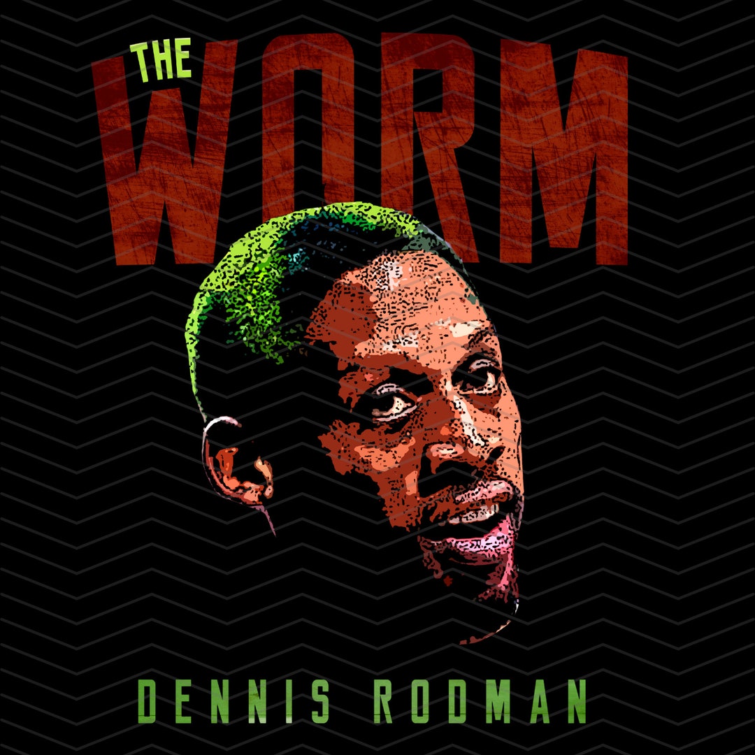Dennis Rodman PNG Vintage Graphic Tshirt Dennis Rodman Sticker Rodman ...