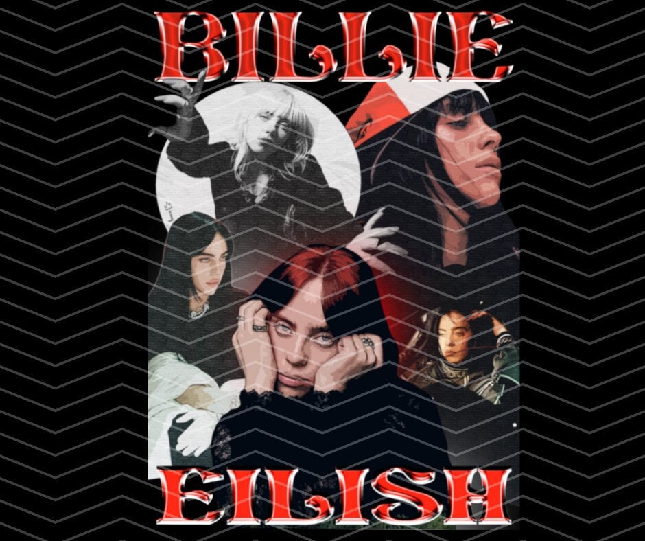 Billie Eilish PNG Billie Eilish Graphic Shirt Design Billie Eilish ...