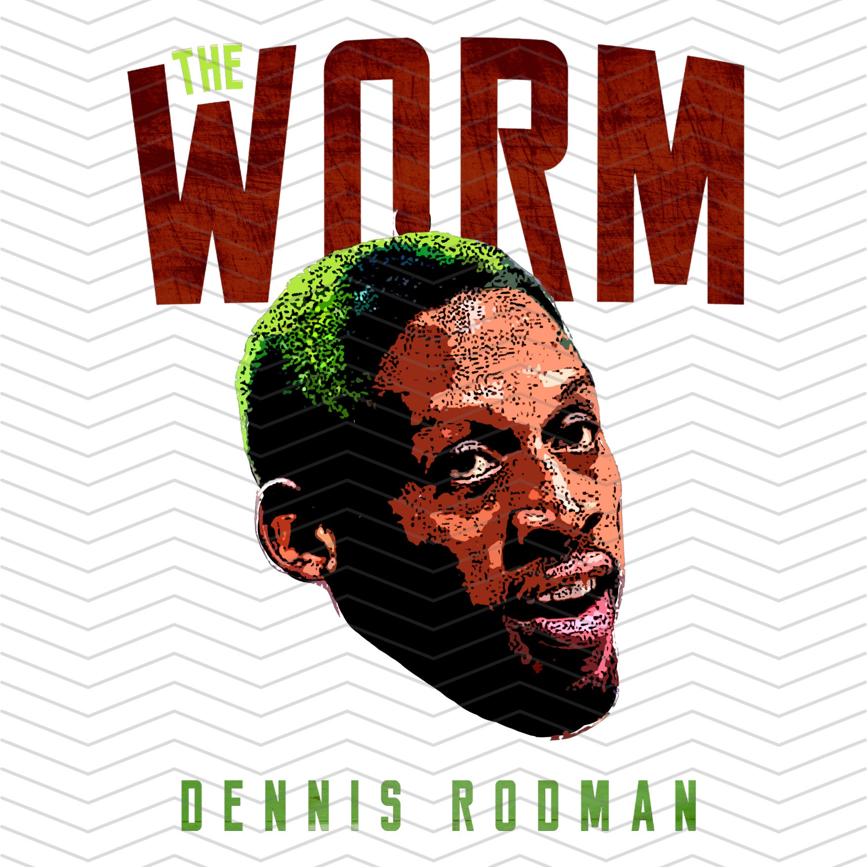 Dennis Rodman PNG Vintage Graphic Tshirt Dennis Rodman Sticker Rodman ...
