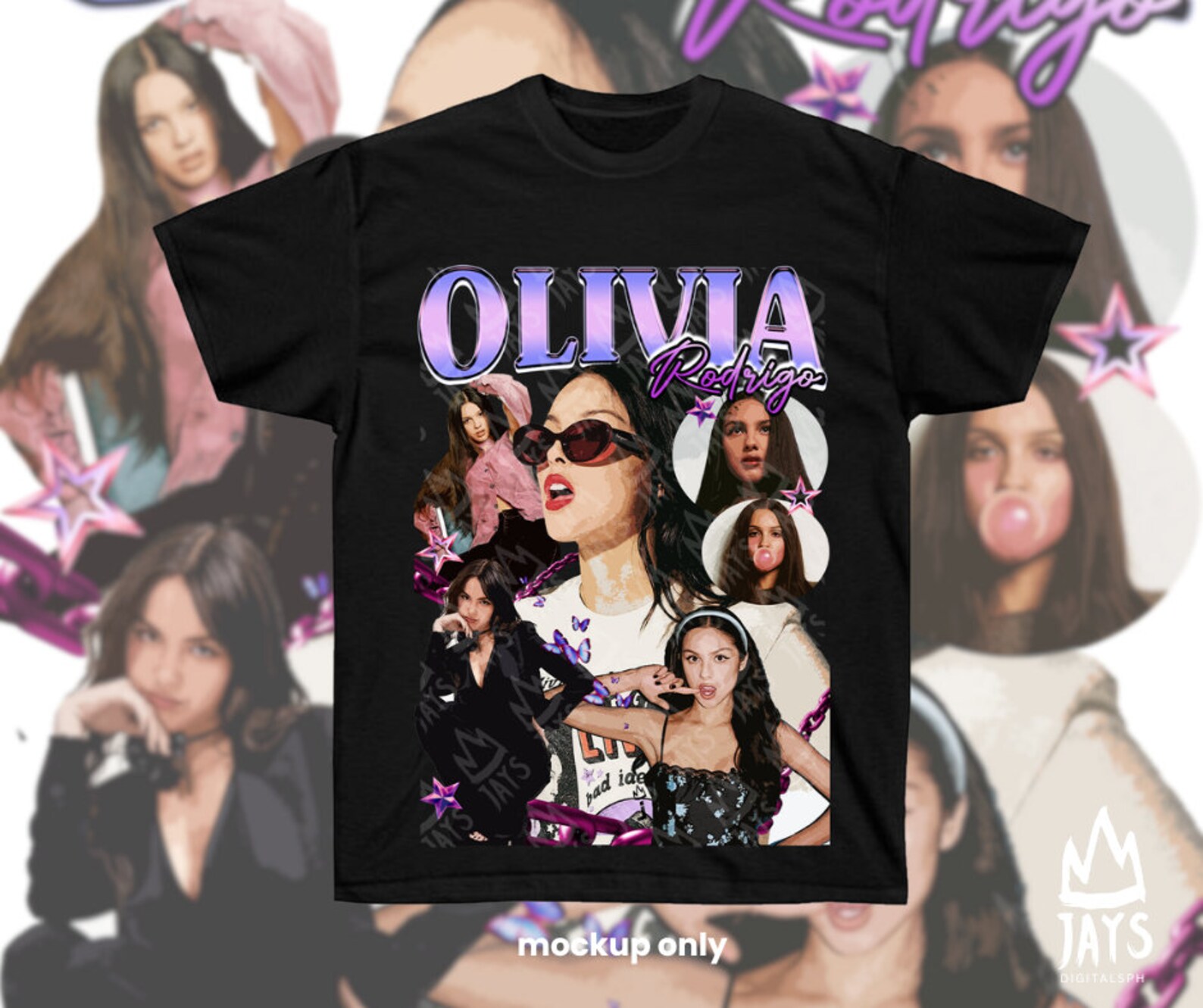 Olivia Rodrigo Shirt Olivia Rodrigo POD Layout Olivia Rodrigo Singer Design Layout for Tshirt ...