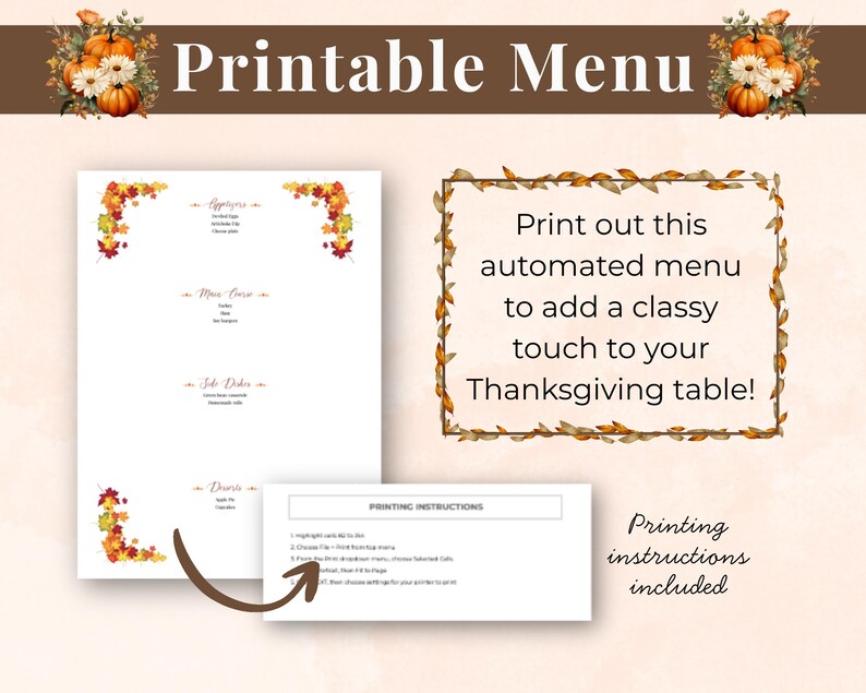 Thanksgiving Planner Google Sheet Thanksgiving Spreadsheet Thanksgiving ...