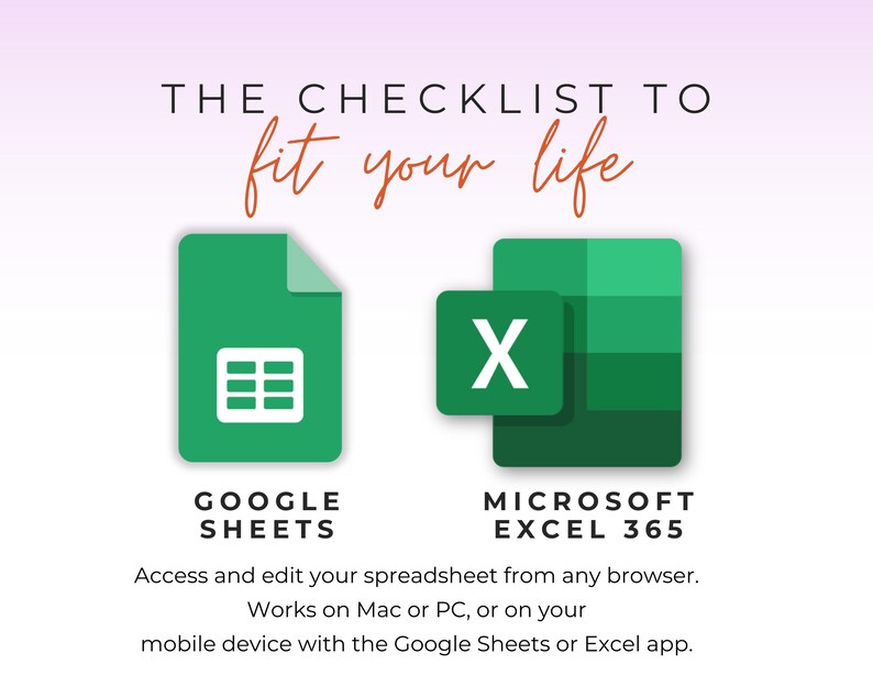 College Dorm Room Checklist Template Google Sheet Excel Packing List ...