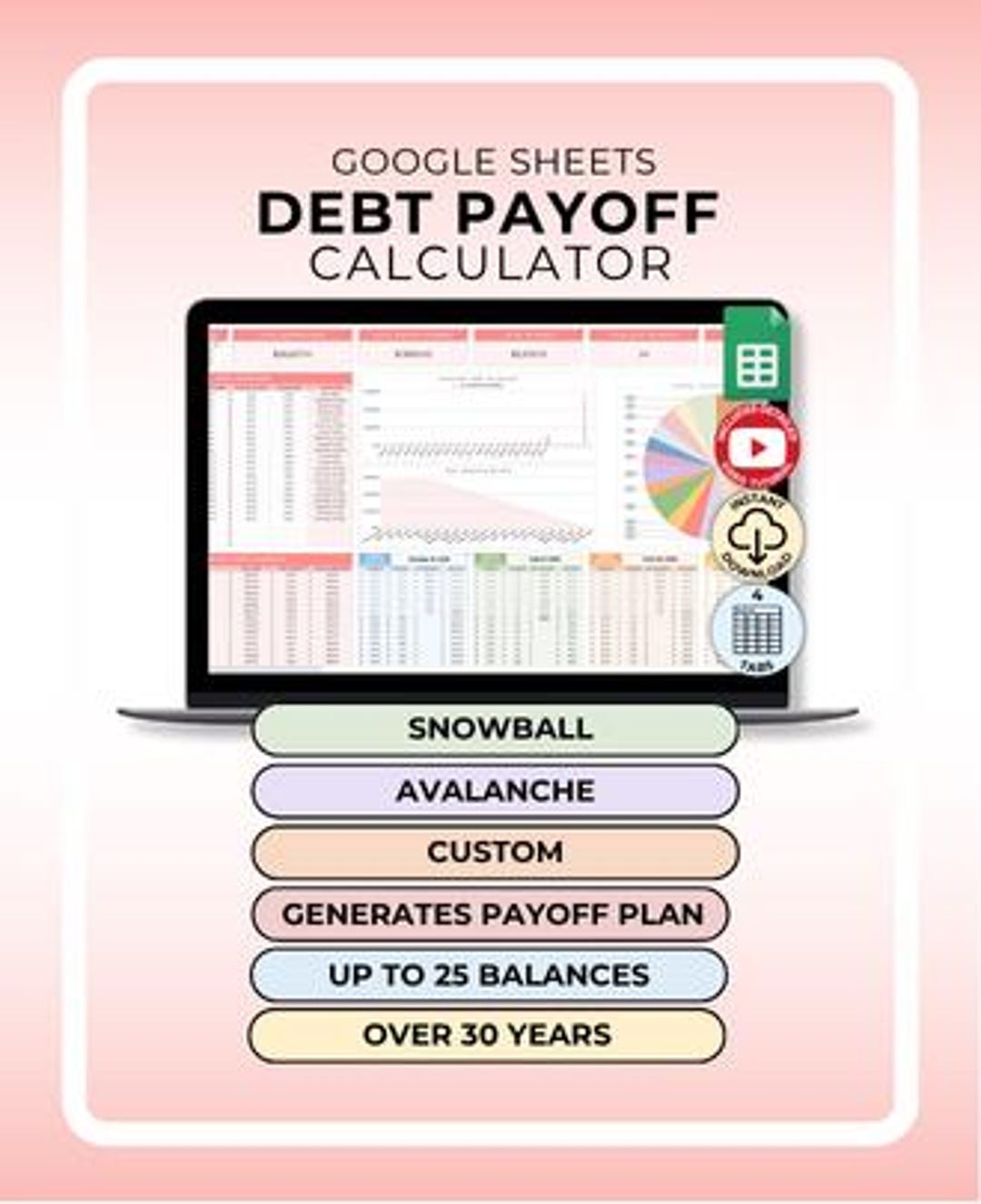 Debt Payoff Calculator Google Sheet Debt Snowball Calculator ...