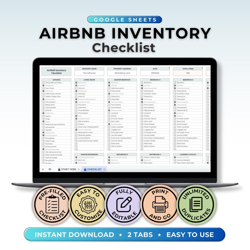 Property Inventory Checklist - Etsy UK