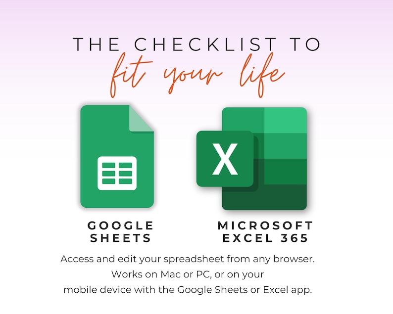 College Dorm Room Checklist Template Google Sheet Excel Packing List ...